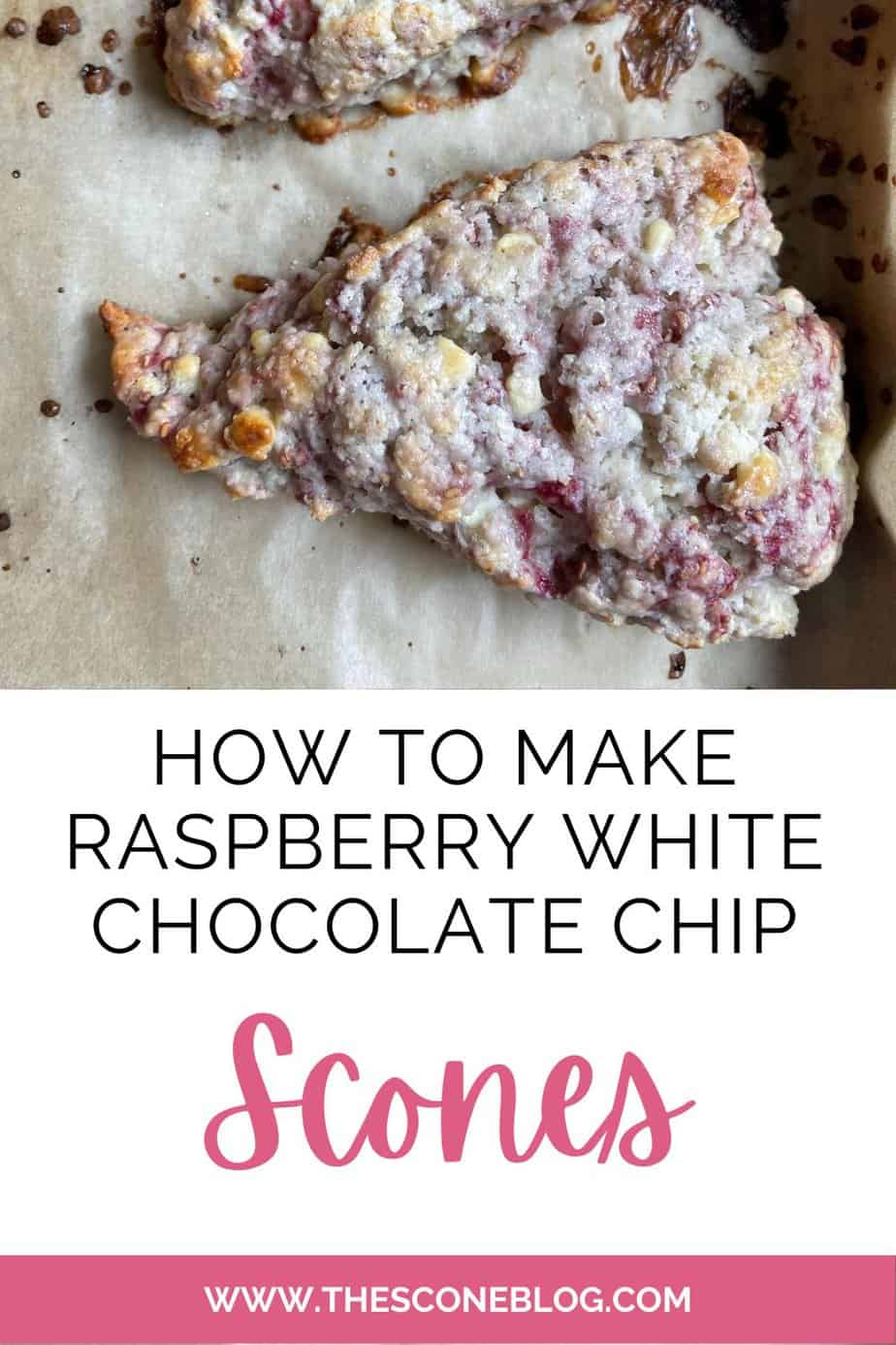 Raspberry White Chocolate Chip Scones - the scone blog