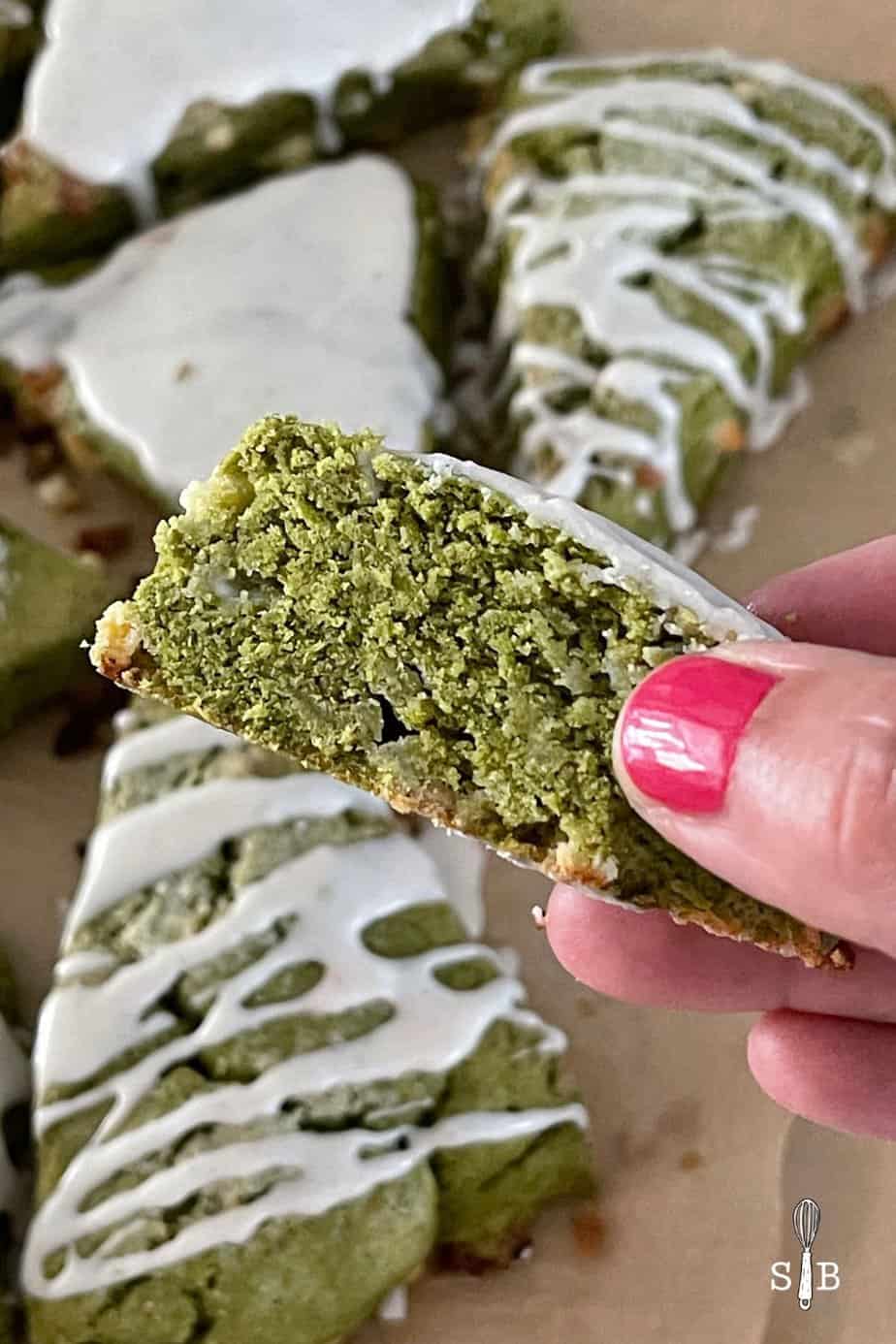 Matcha Scones with White Chocolate Chips Recipe - the scone blog