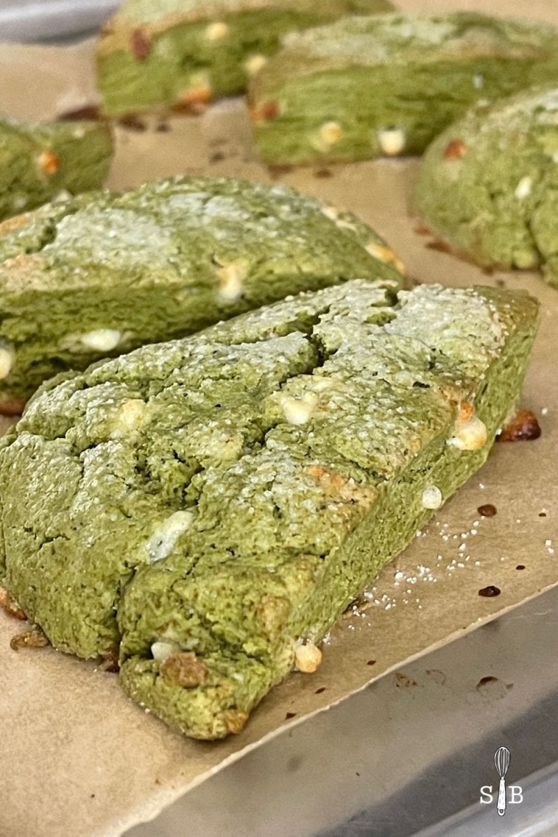 Matcha Scones with White Chocolate Chips Recipe - the scone blog