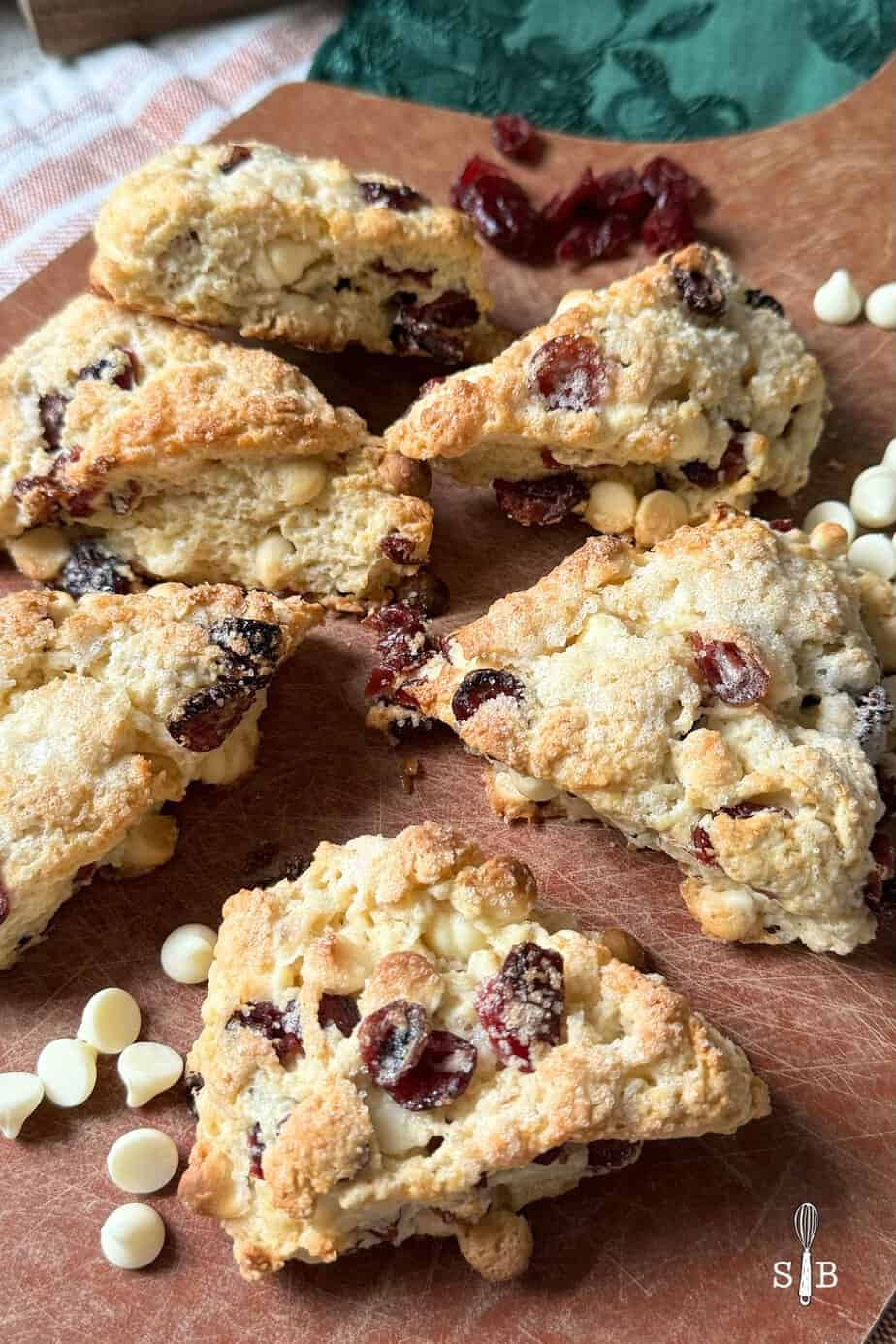 Easy Cranberry White Chocolate Scones Recipe - the scone blog