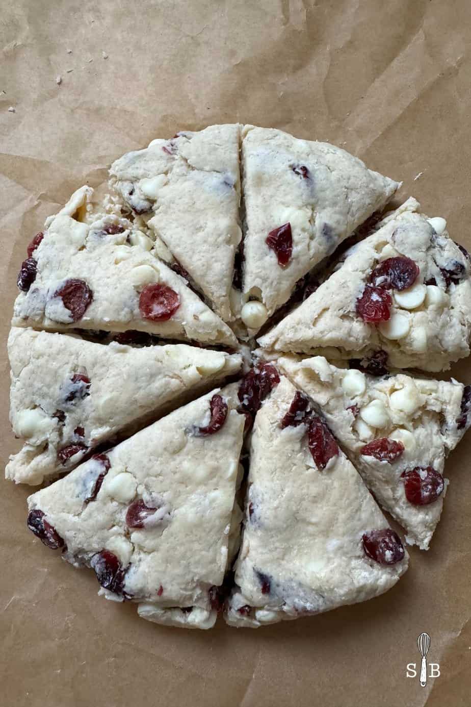 Easy Cranberry White Chocolate Scones Recipe - the scone blog