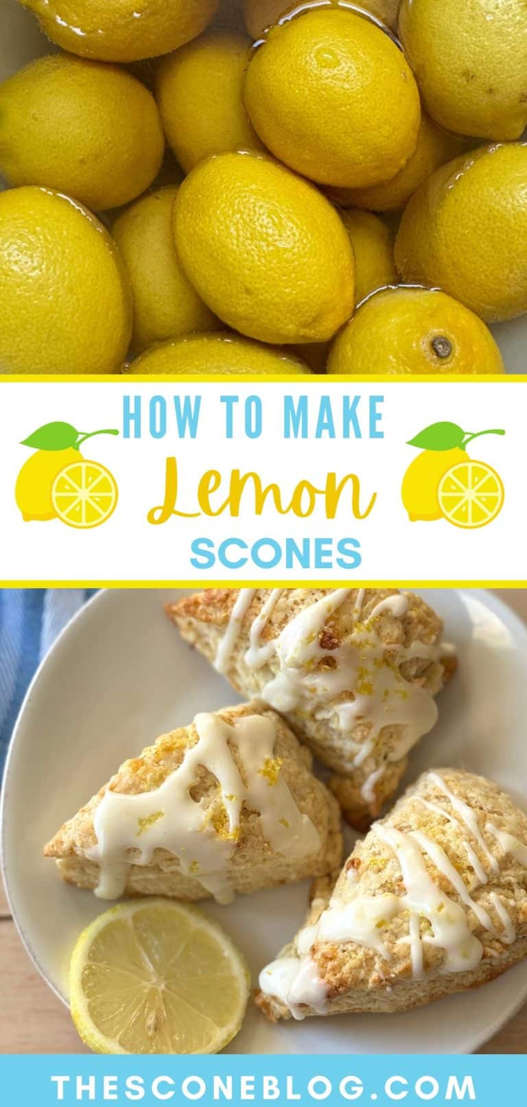 Easy Lemon Scones Recipe {With Lemon Glaze!} - the scone blog