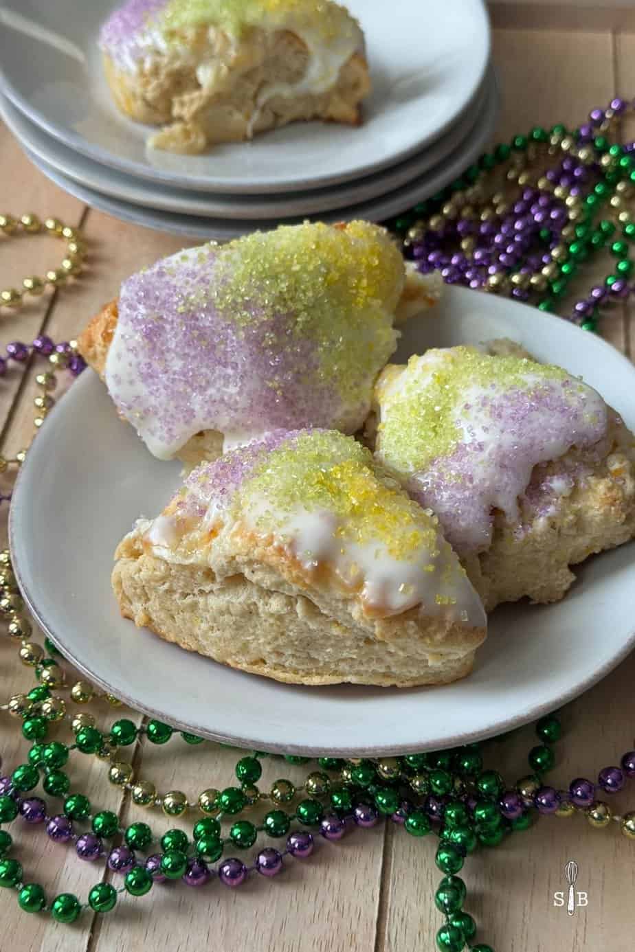 King Cake Scones Recipe Perfect for Mardi Gras! - the scone blog