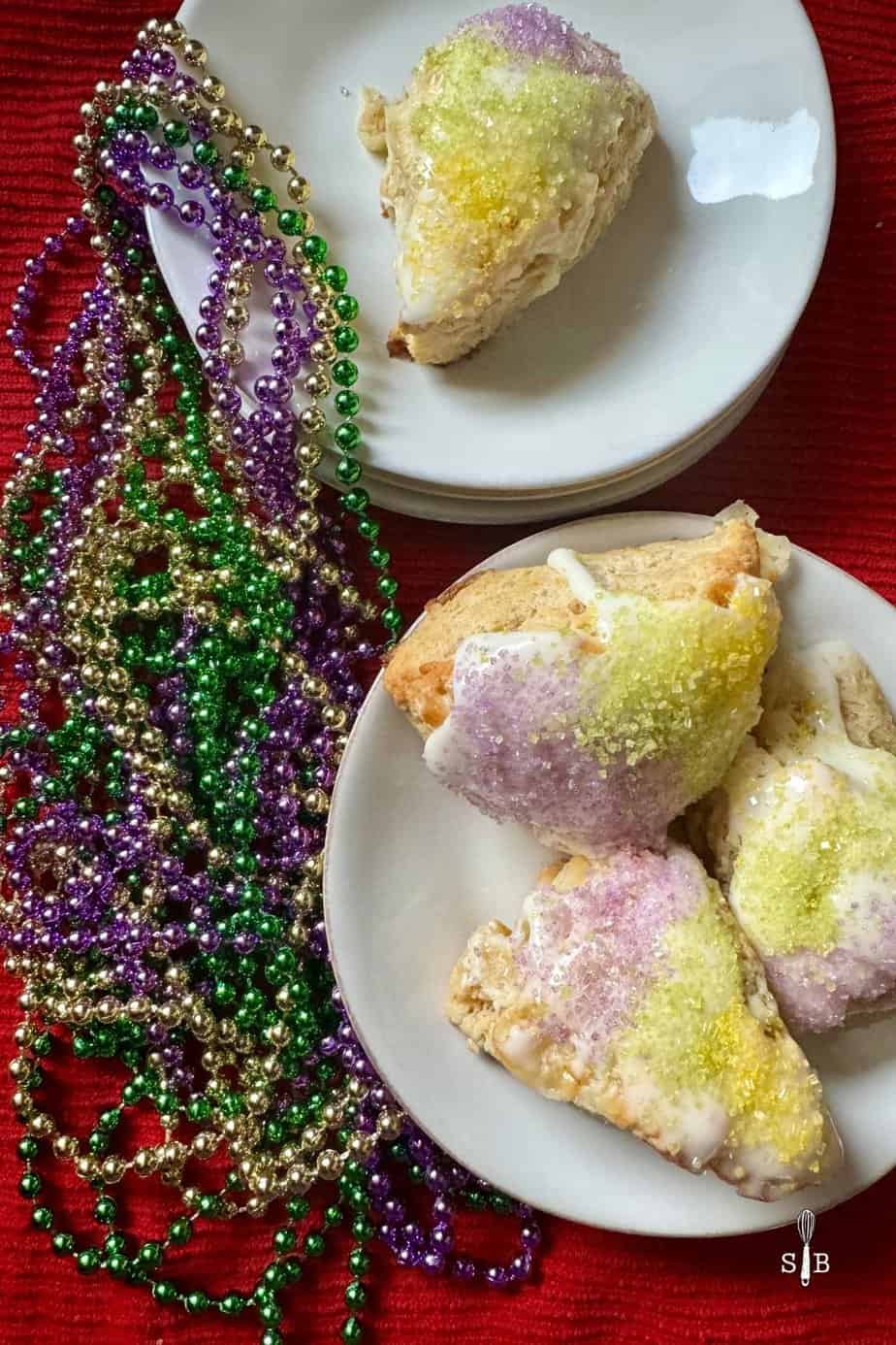 King Cake Scones Recipe Perfect for Mardi Gras! - the scone blog