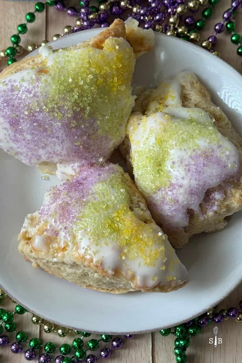 King Cake Scones Recipe Perfect for Mardi Gras! - the scone blog