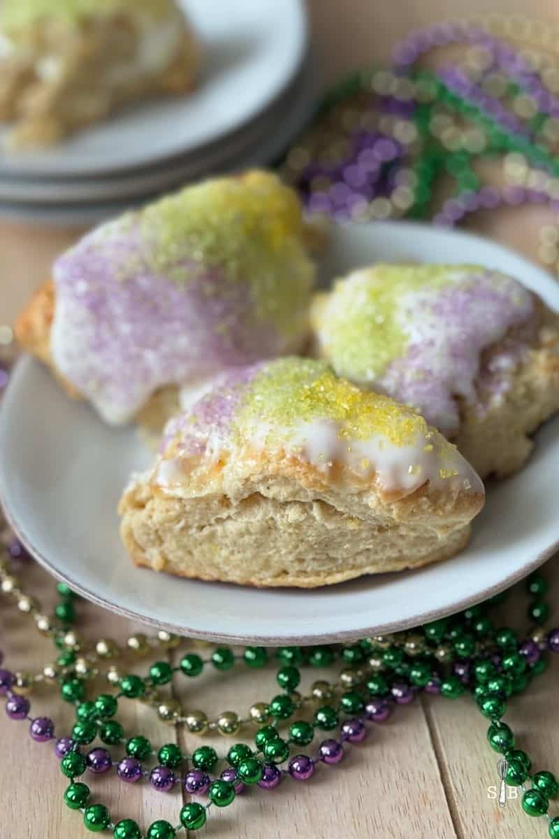 King Cake Scones Recipe Perfect for Mardi Gras! - the scone blog
