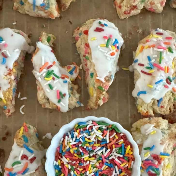 Funfetti Scones Recipe {Birthday Cake!} - the scone blog